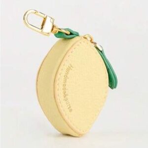 Accessories | Lemon Coin Purse Keychain Bag Charm Nwt Gold Zipper ...